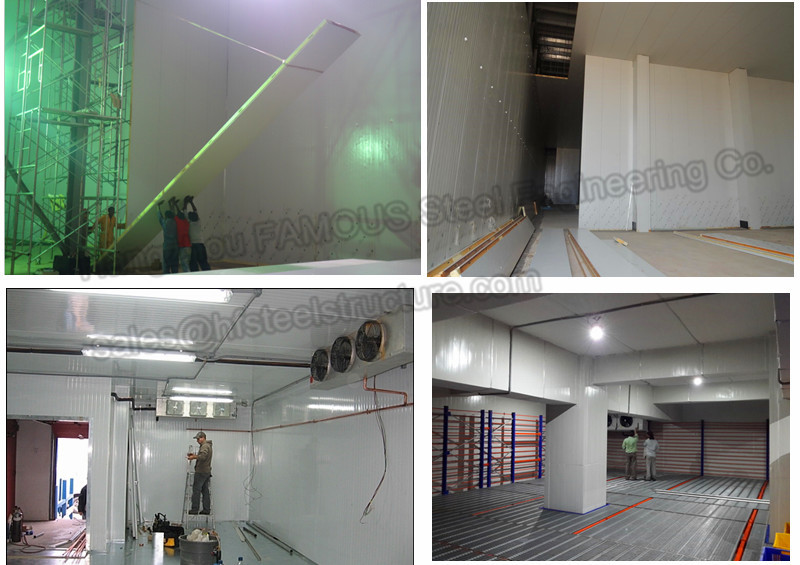 Prefab Walk In Cold Room And Walk In Cooler For Food Packing And ...