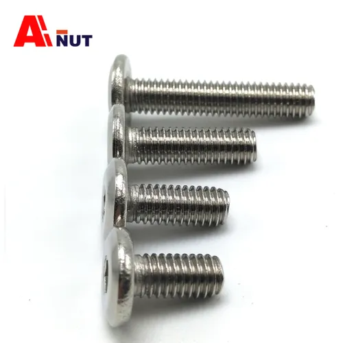 M6 Flat Screw 8mm-110mm , 304 Stainless Steel M6 Furniture Hexagon ...