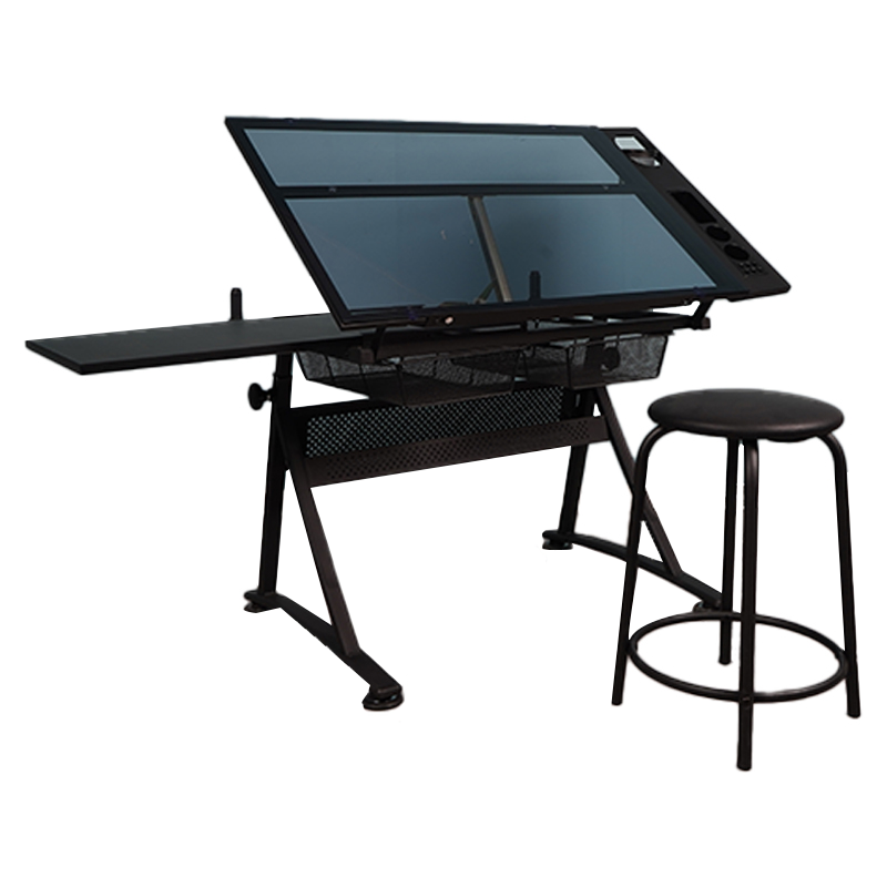 Height Adjustable Tilt Drafting Table With Storage Drawer, High Quality ...