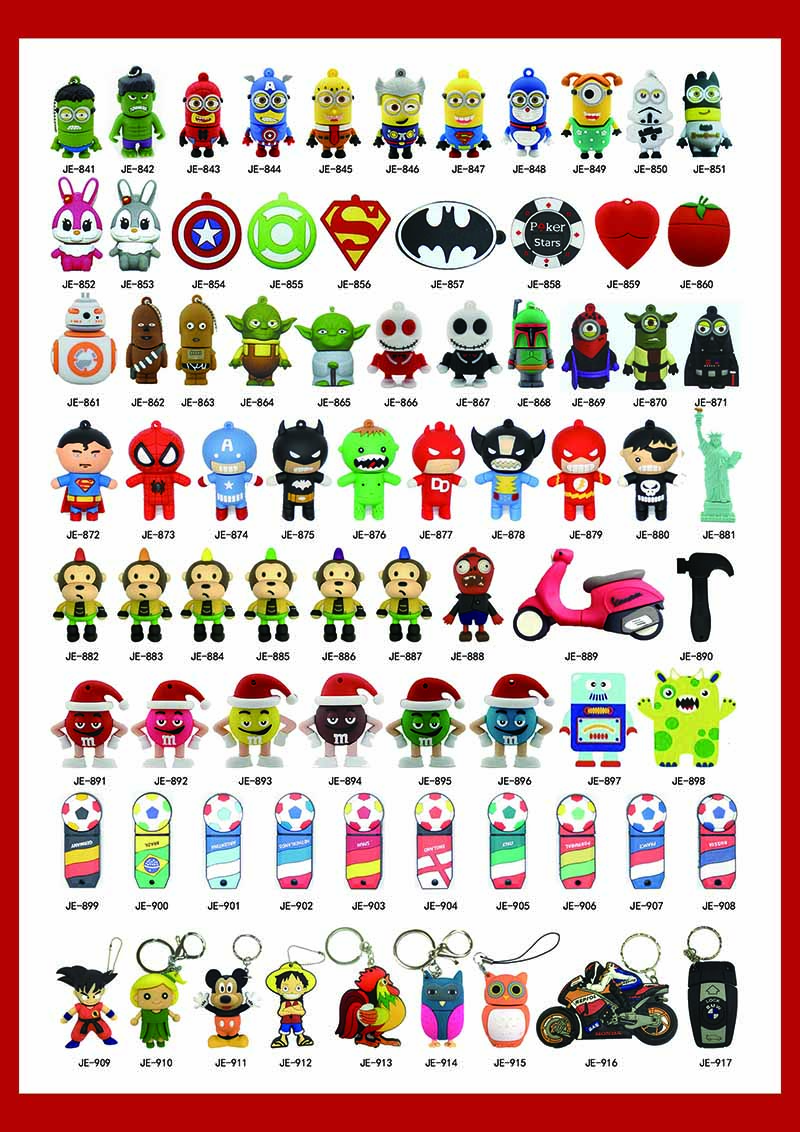 Promotional Pvc Various Of Cute Carton Usb Flash Drive Customized Usb ...