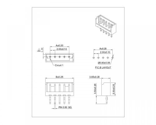 2.00mm Pitch 180 Degree Connector Series, High Quality 2.00mm Pitch 180 Degree Connector Series ...
