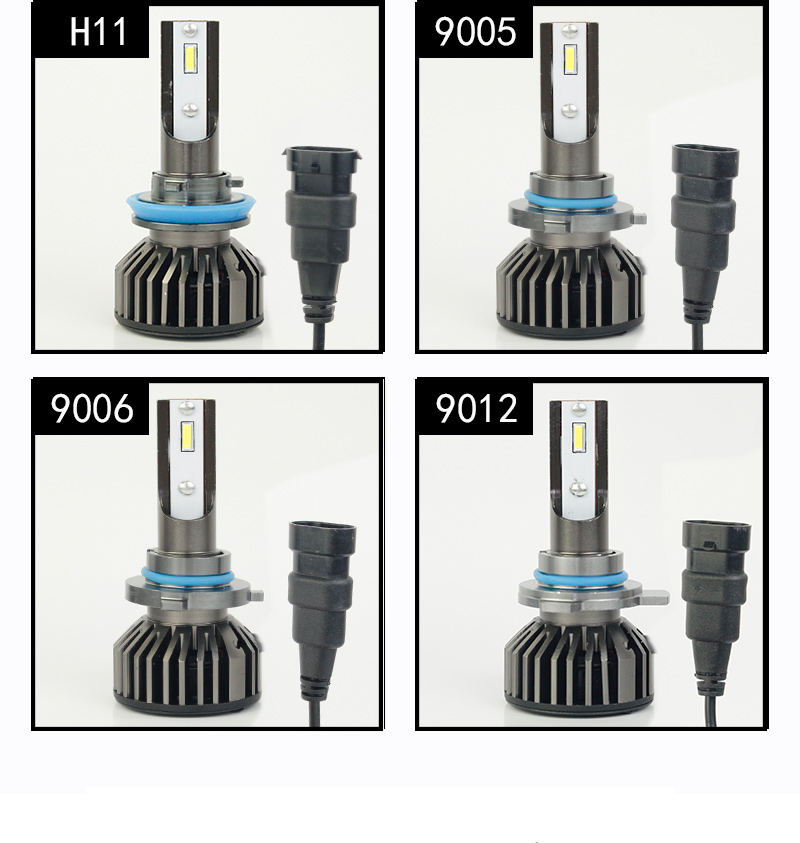 Dland Mif2 Car Led Light Bulb With Fan, 3300lm, 12v/24v, 24w ...