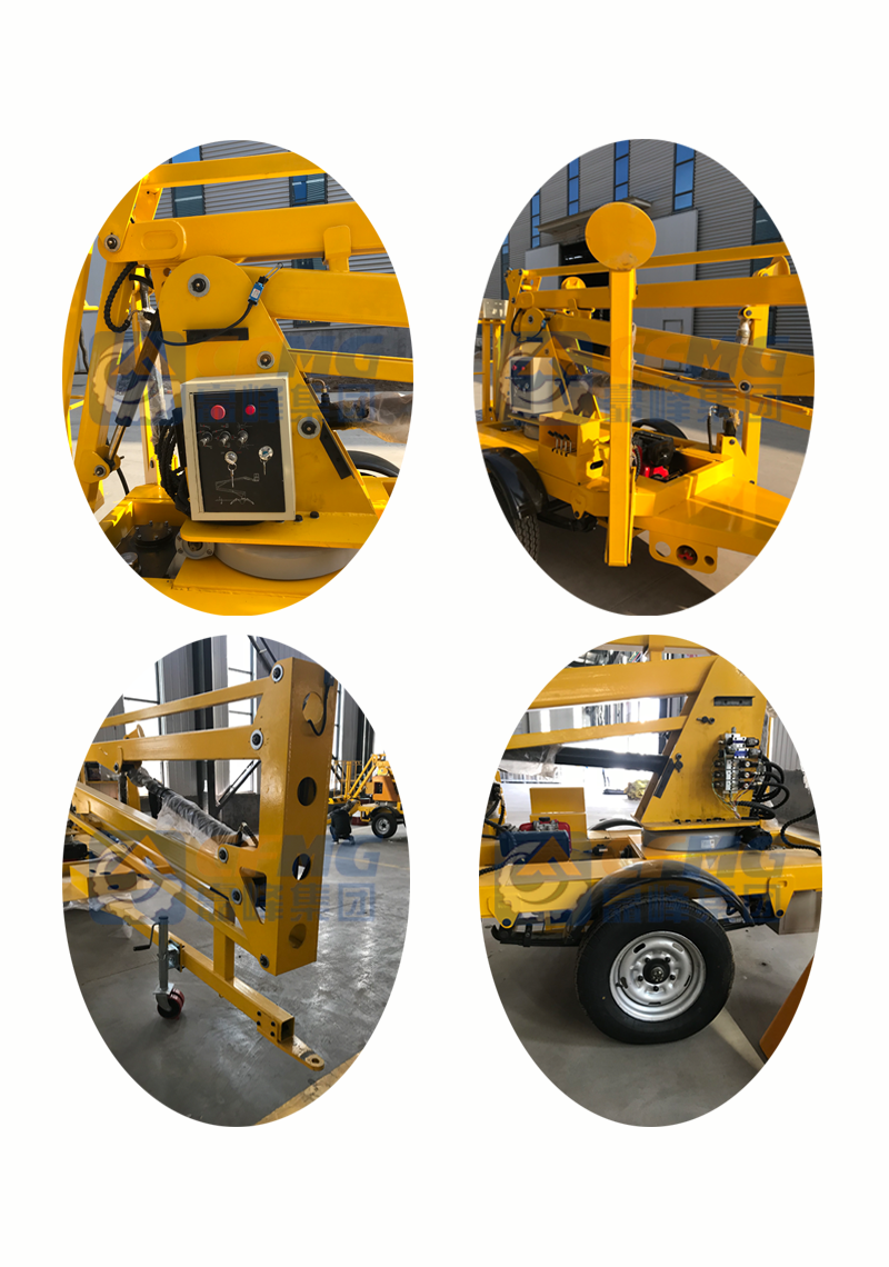 Hydraulic Spider Boom Lift With Diesel And Batteries - Aerial Working ...