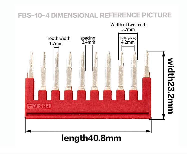 Fbs Center Contact Fixed Bridge Plug-in Bridge For St1.5 Din Rail ...