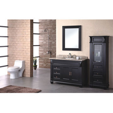 Traditional Wooden Bathroom Vanity, Comes In Espresso Color, High ...
