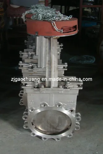 Chain Wheel Knife Gate Valve, High Quality Chain Wheel Knife Gate Valve ...
