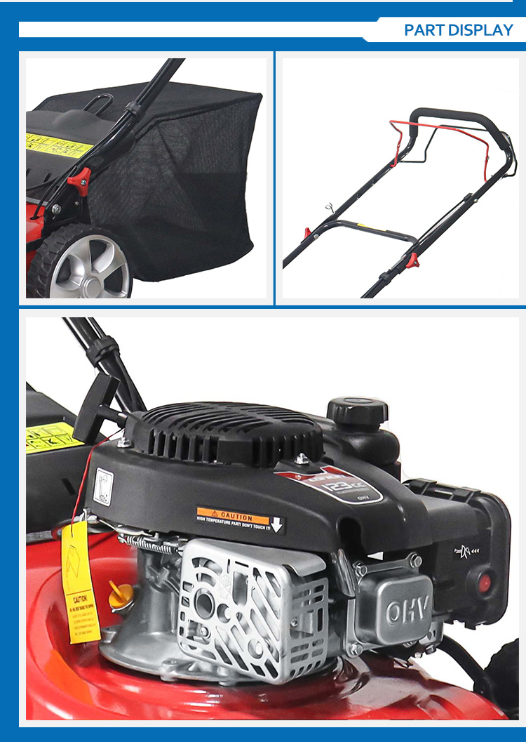 16-inch Self-propelled Gas Lawn Mower With Steel Chassis And 123cc ...
