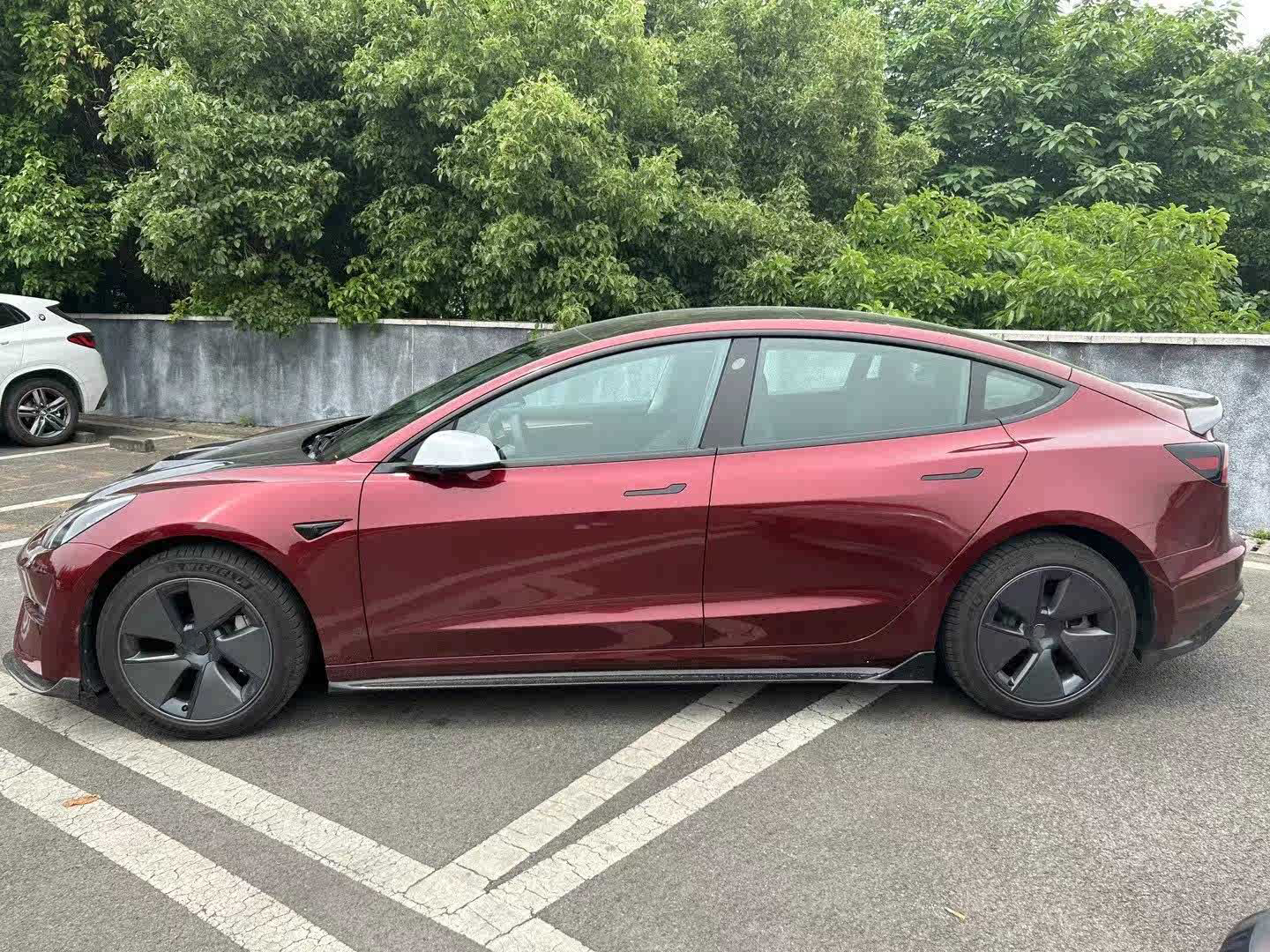 Tesla Model 3 Original Conversion Front Rear Bumper Side Skirt Body Kit ...