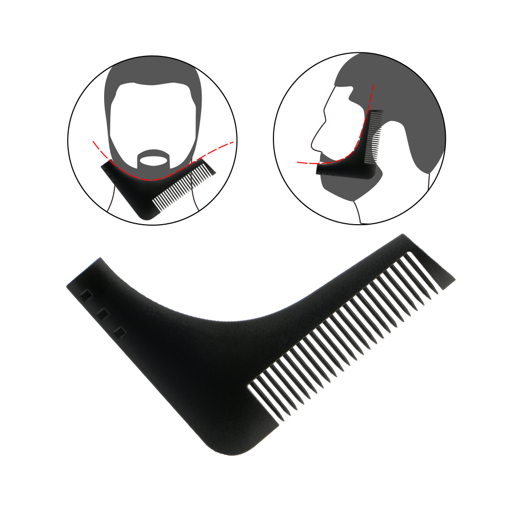 L-typed Mustache Shaping Comb With Custom Logo, High Quality L-typed ...
