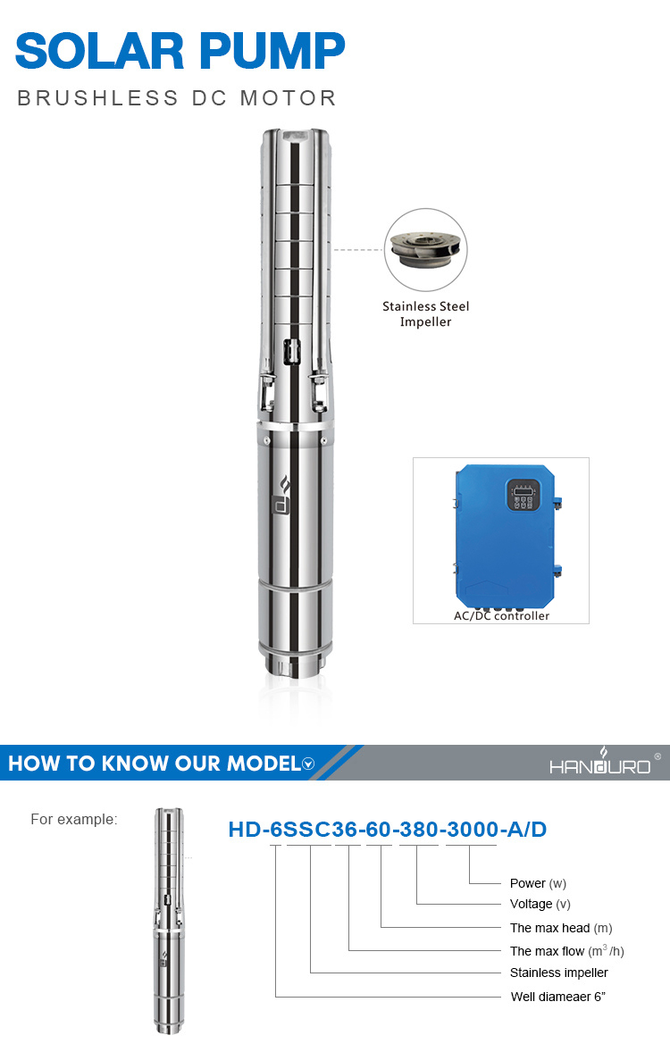 Large Flow Multistage Dc Solar Powered Water Pump For Irrigation, High ...