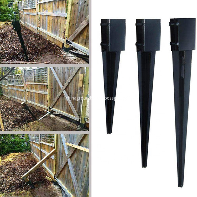 Fence Post Anchor Ground Spike Pole Anchor Pointed, High Quality Fence ...