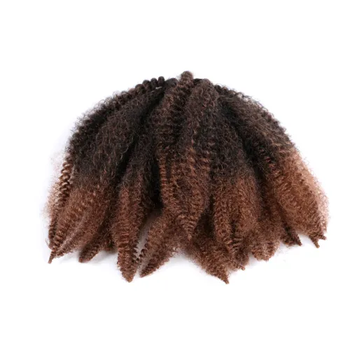 8 Inch Synthetic Afro Kinky Marley Braid Extension Soft Braiding Hair ...