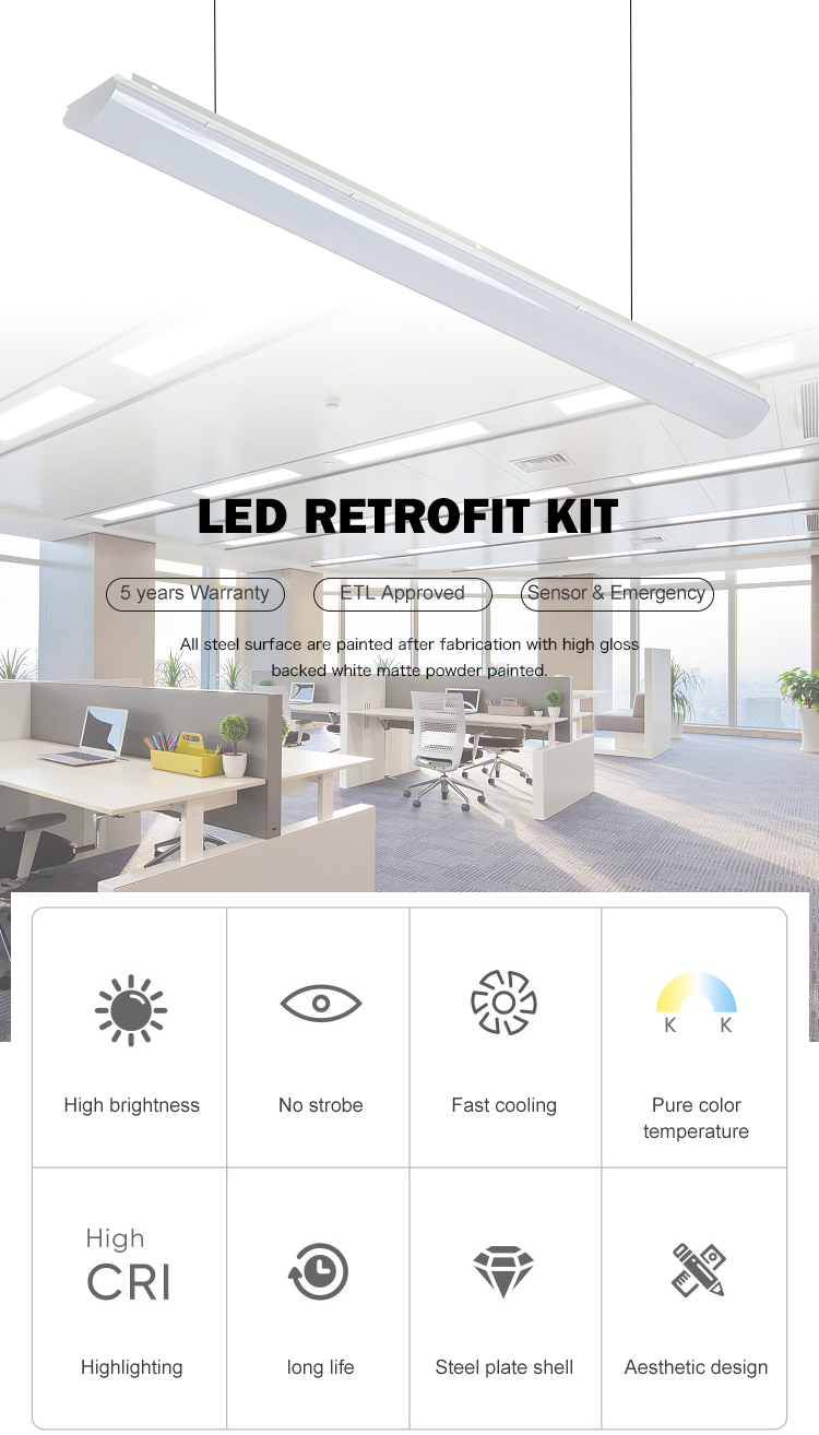 Aluminium Linear Suspended Led Troffer Lights, High Quality Aluminium ...