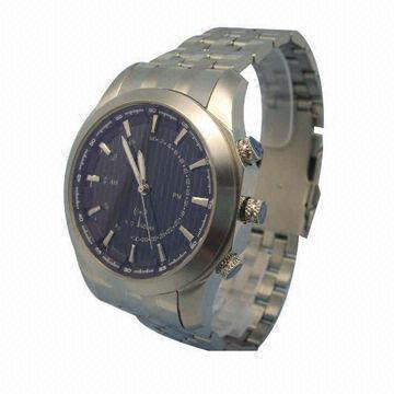 Metal Radio Controlled Solar Watch, Receiving Radio Signals, Solar ...