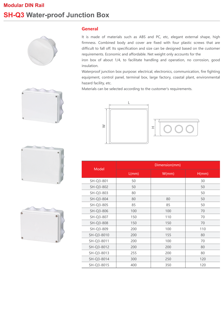 Waterproof Ip67 Plastic Electronic Enclosure - Mcb Box, High Quality ...