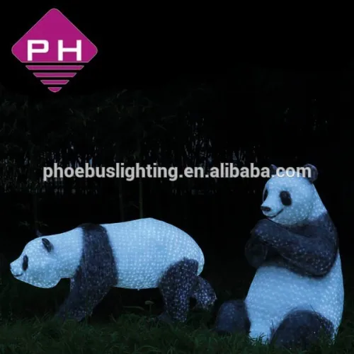 3d Sculpture Led Panda Lighting, High Quality 3d Sculpture Led Panda ...