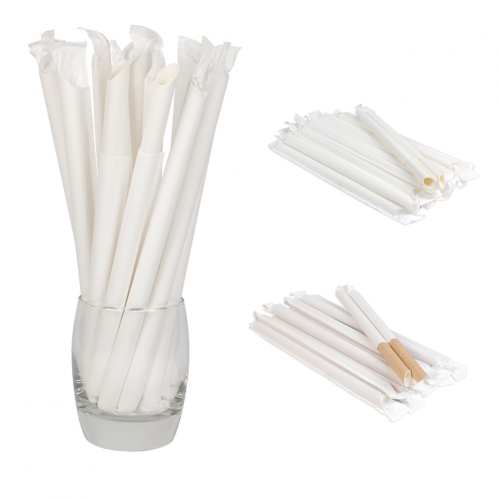 12mm Recyclable Boba Biodegradable Disposable Individually Packed Paper ...