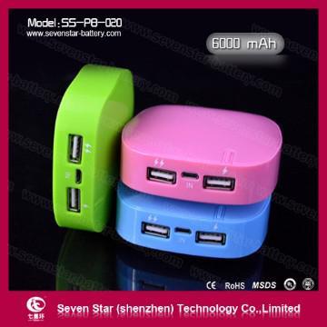 Rechargeable Portable Power Bank 6000 Mah, High Quality Rechargeable ...