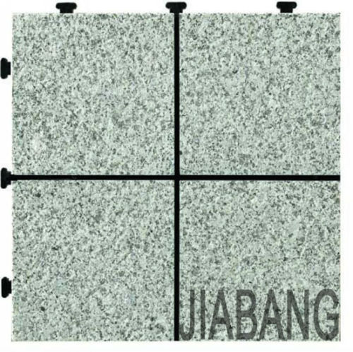 Natural Stone Granite Interlocking Diy Outdoor Tile With Flamed Surface ...