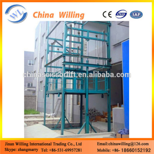 Hydraulic Vertical Lead Rail Chain Lift Platform, High Quality ...
