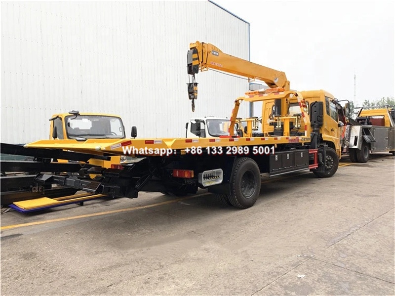 Dfac Kinrun 8t Flatbed Slide Tray Platform Wrecker Rotator Recovery ...