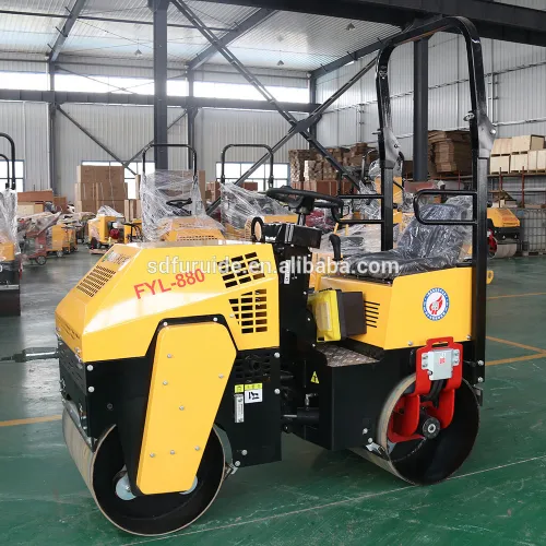 Self-propelled 1 Ton Compactor Vibratory Roller (fyl-880), High Quality ...