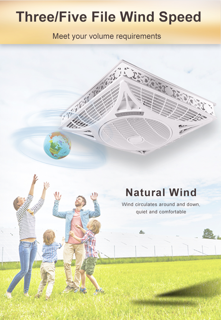 Super Asia 60x60 False Ceiling Box Fan Without Led Lights Remote ...