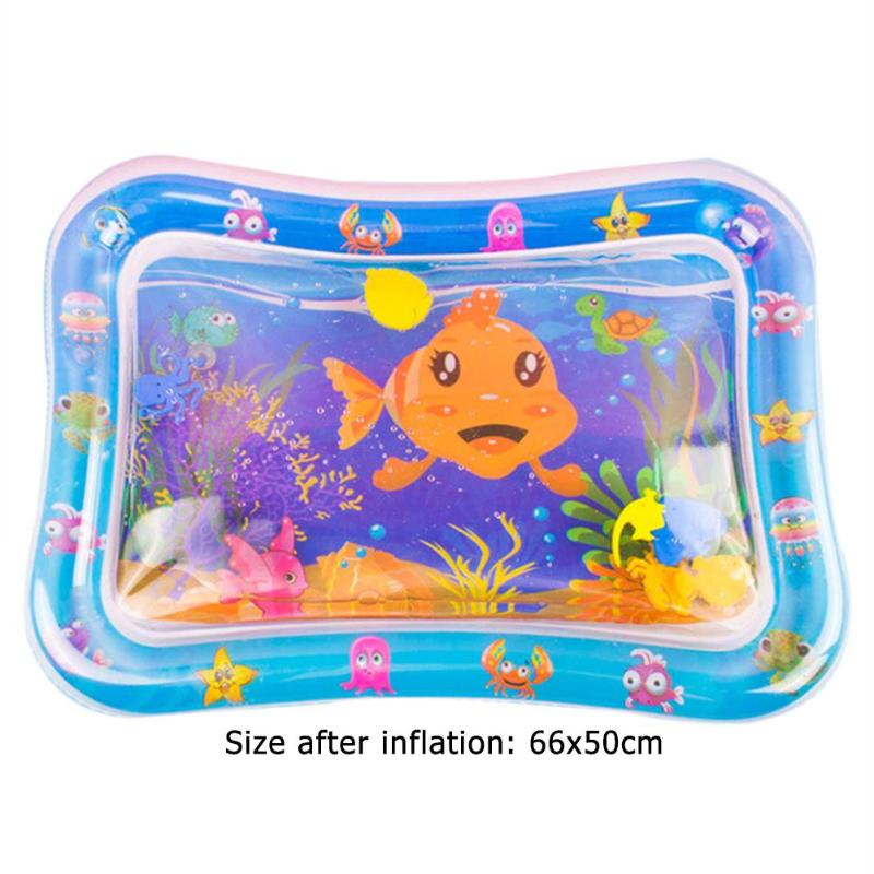 Inflatable Infants Tummy Time Activity Mat Baby Play Water Mat Toys For ...