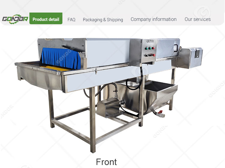 Coconut Meat And Vegetable Washing Conveyor Tank Wash Machine With ...