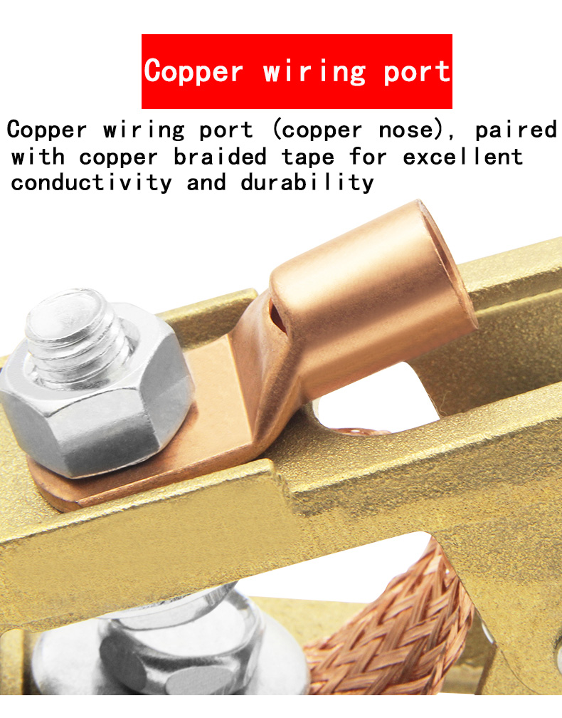 Copper Grounding Clamp For Welding Machines: 500a Capacity, High ...