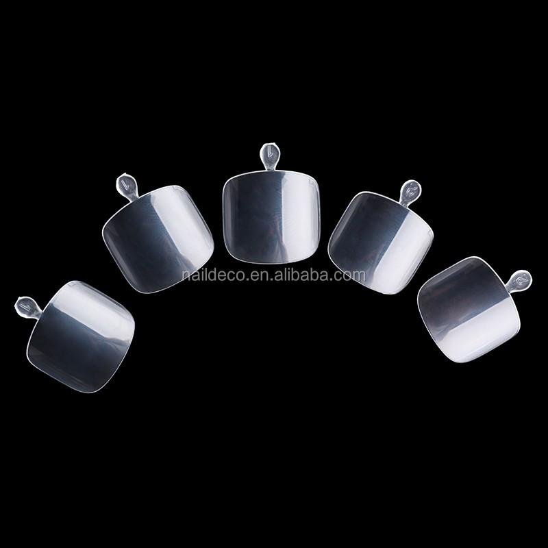 Nadeco Clear Natural Full Cover Toe Nail Tips - 2 Sizes, High Quality ...