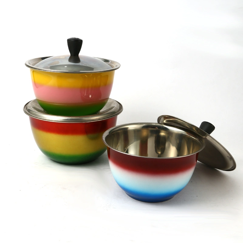 Stainless Steel Galvanized Steel Basin With Coating Cover Cooking Pot ...