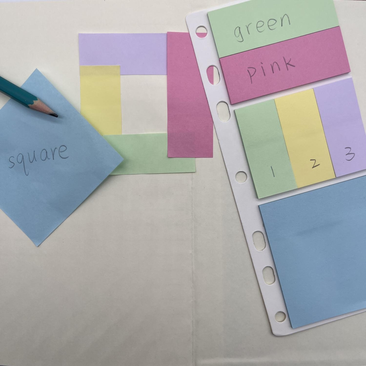 Custom Shaped Aesthetic Sticky Notes In 5 Colors For School Office ...