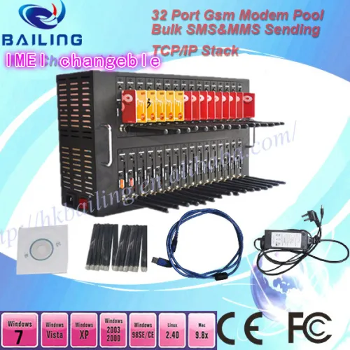 32 Port Gsm/gprs Modem Pool, Mass Sms Mms Machine, High Quality 32 Port Gsm/gprs Modem Pool ...
