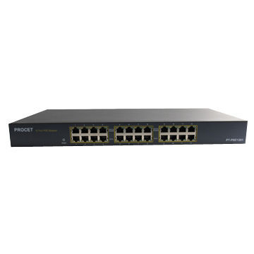 High Power Gigabit Poe Injector With 12 Ports For Ip Phone, Camera ...