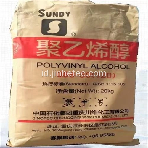 Cina Polyvinyl Alcohol Sinopec Brand PVA 2488 untuk Mortir Produsen