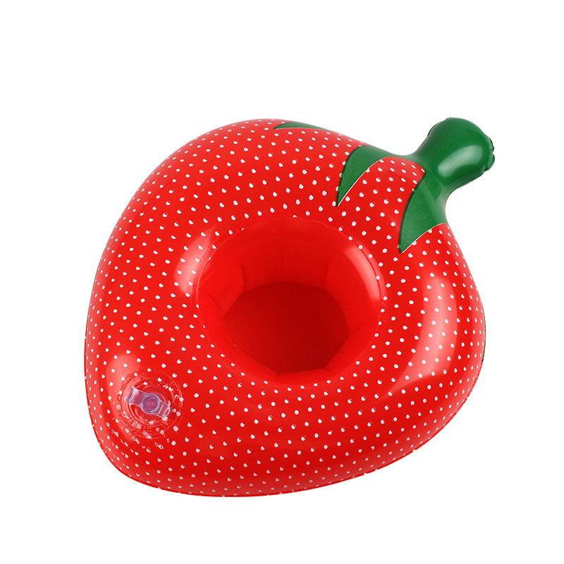 Cute Strawberry Shape Pvc Inflatable Drinks Holder For Pool, High ...