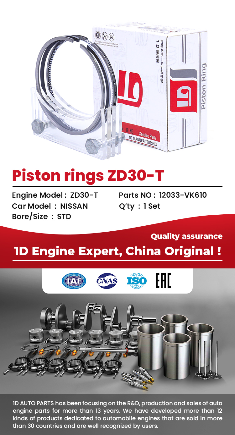 12033-vk610 Diesel Engine Piston Ring Set Nissan Zd30-t, High Quality ...