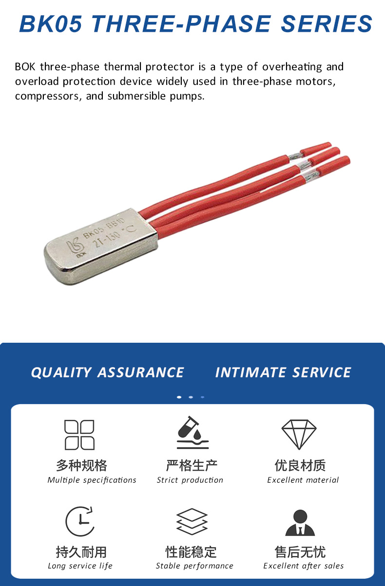 Bimetal Temperature Switch For Three-phase Motors - Ksd9700 Thermal ...