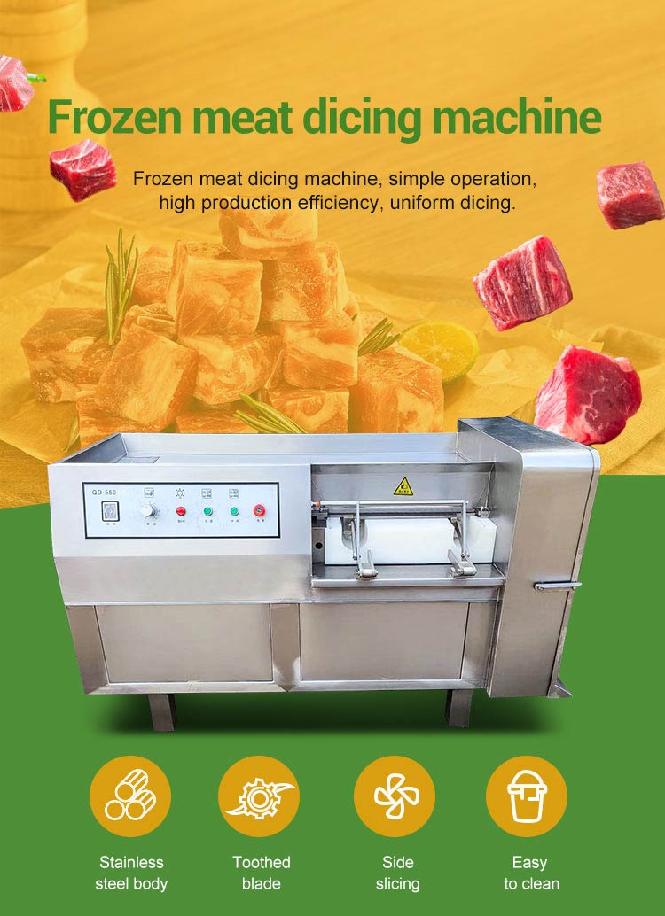 Qd-350 Frozen Ham And Cooked Meat Dicer - 500kg Capacity, High Quality ...
