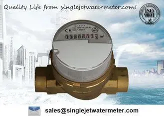 Portable Single Jet Residential Water Meters , Cold Water F, High ...