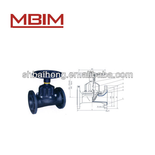 Manual Operated Teflon Lined Diaphragm Valve, High Quality Manual ...