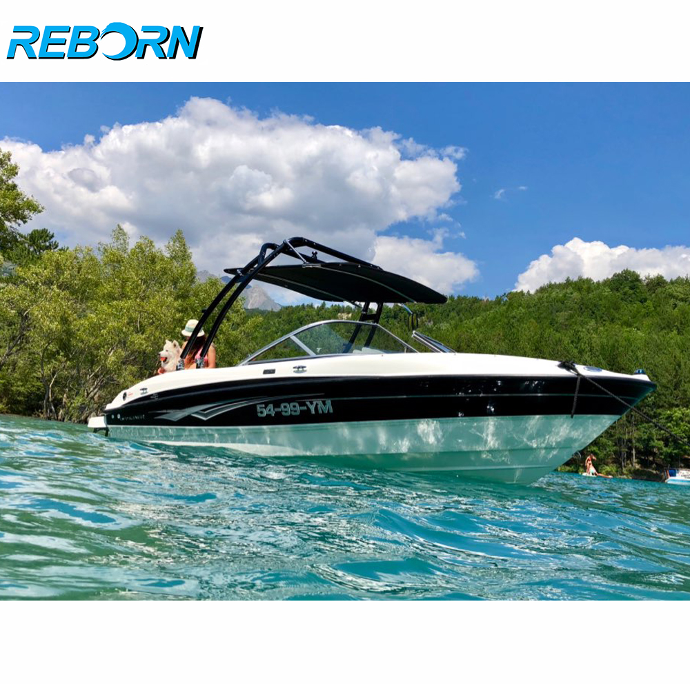 Reborn Launch Forward-facing Boat Wakeboard Tower Glossy Black Easy ...