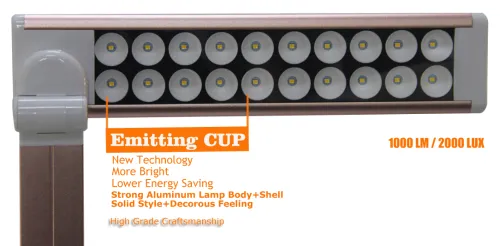 2000 Lux Led Task Light With Usb Port, High Quality 2000 Lux Led Task ...