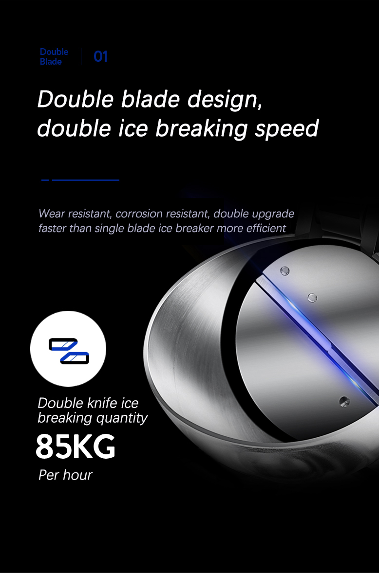 Easy Operated Electric Ice Crusher Block Shaving Machine For Factory ...