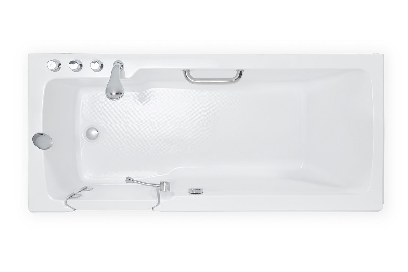 60 Free Standing Tub Long Walk-in Bathtub Handicapped Bath Tub Combo ...