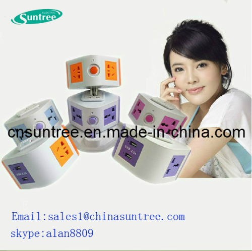 Electrical Multi Vertical Socket Usb Outlet Multi Usb Charger Power Socket Extension Socket ...