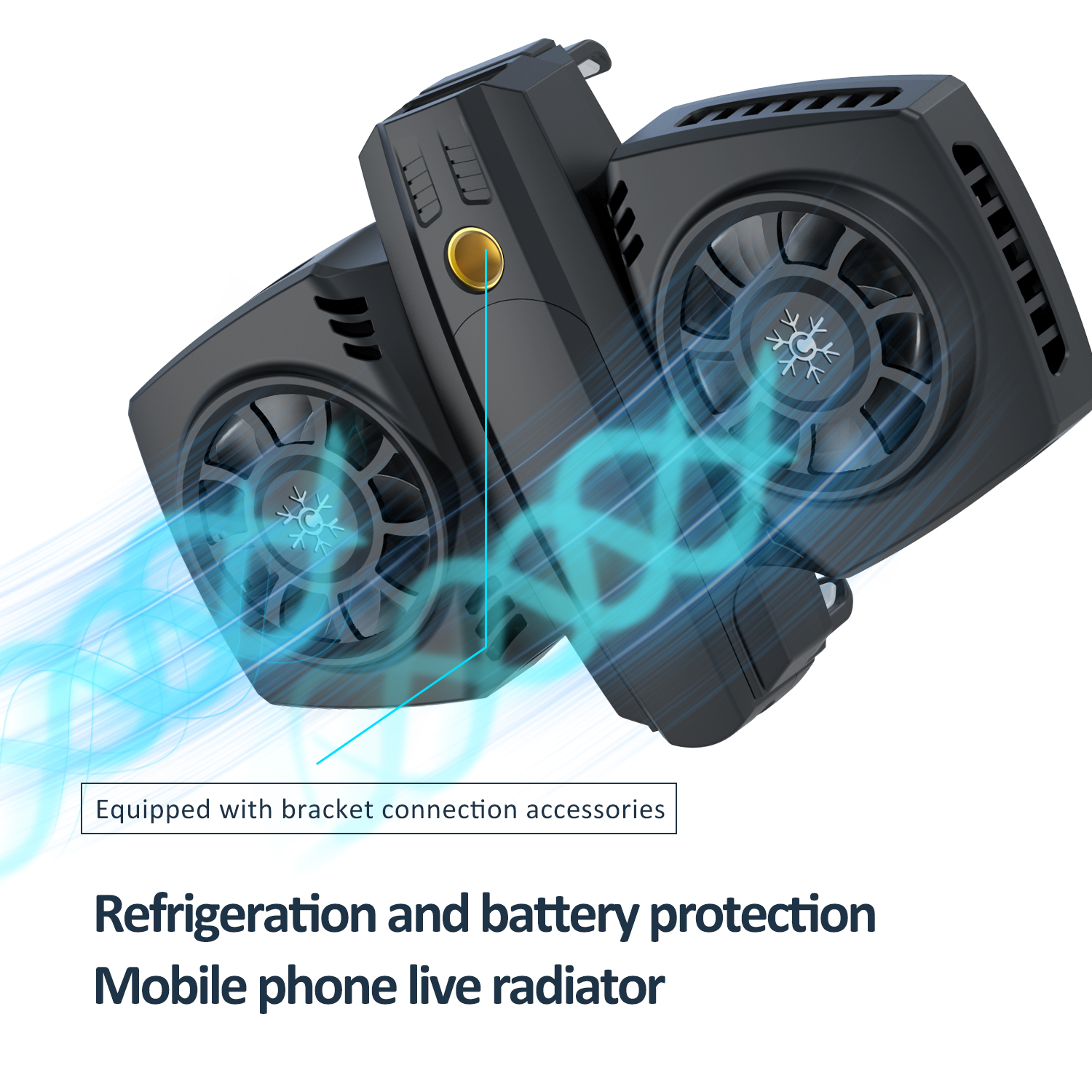 Universal Mobile Phone Cooling Fan With Rgb Light, High Quality ...