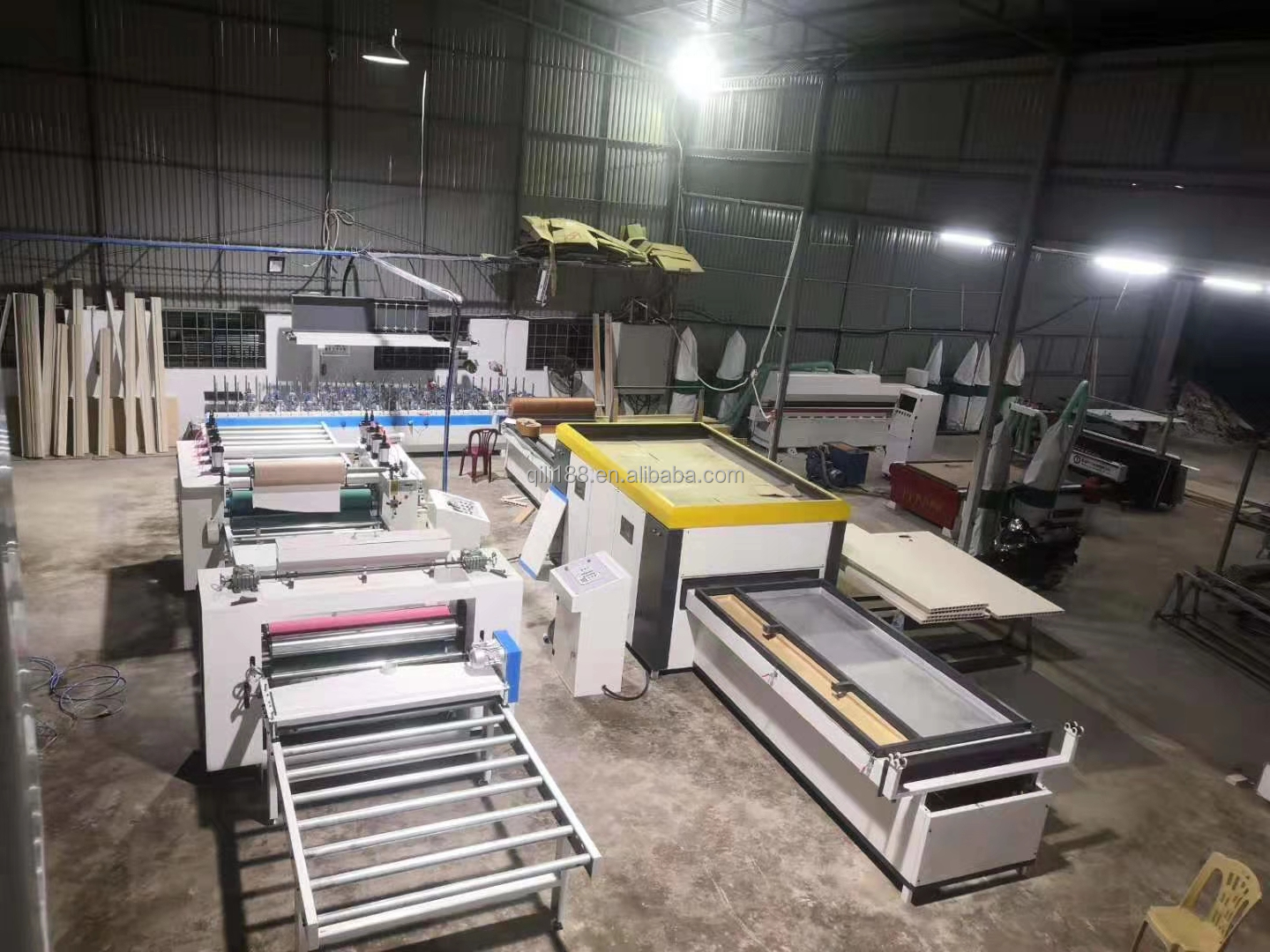 Woodworking Machinery: Full Production Line Paper Pvc Sticking ...