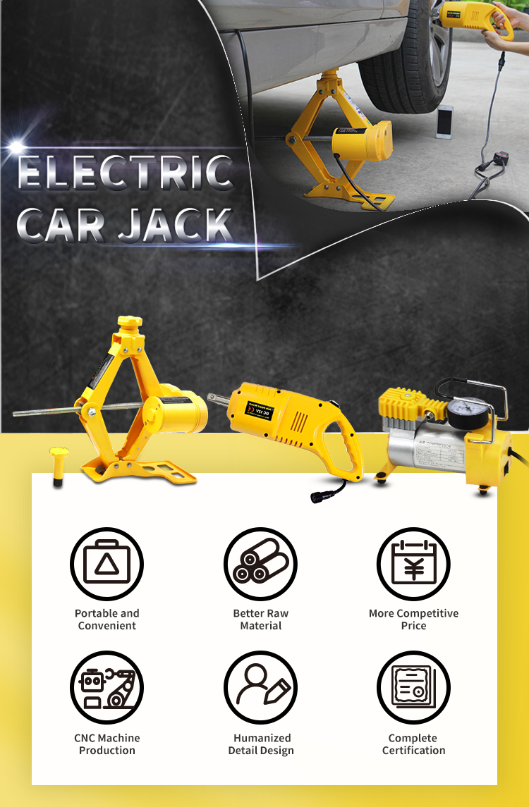 5 In 1jack Set With Electric Wrench Compressor, High Quality 5 In 1jack ...